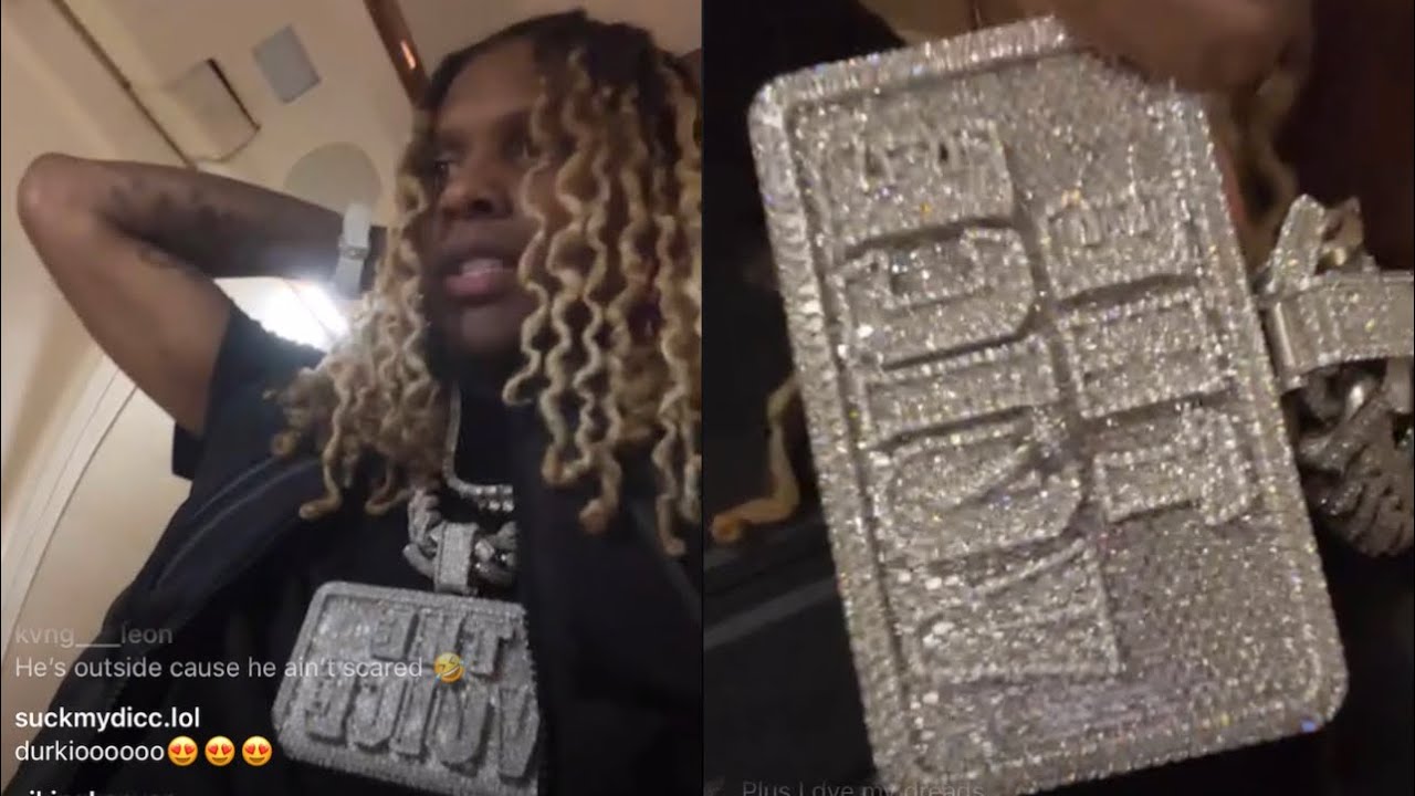 Lil Durk Can’t Stop Showing Off His $800K The Voice Chain On OTF Jet ...