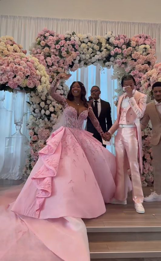 Stunna 4 Vegas and Monaleo Say ‘I Do’ in Fairytale Pink Wedding – All ...